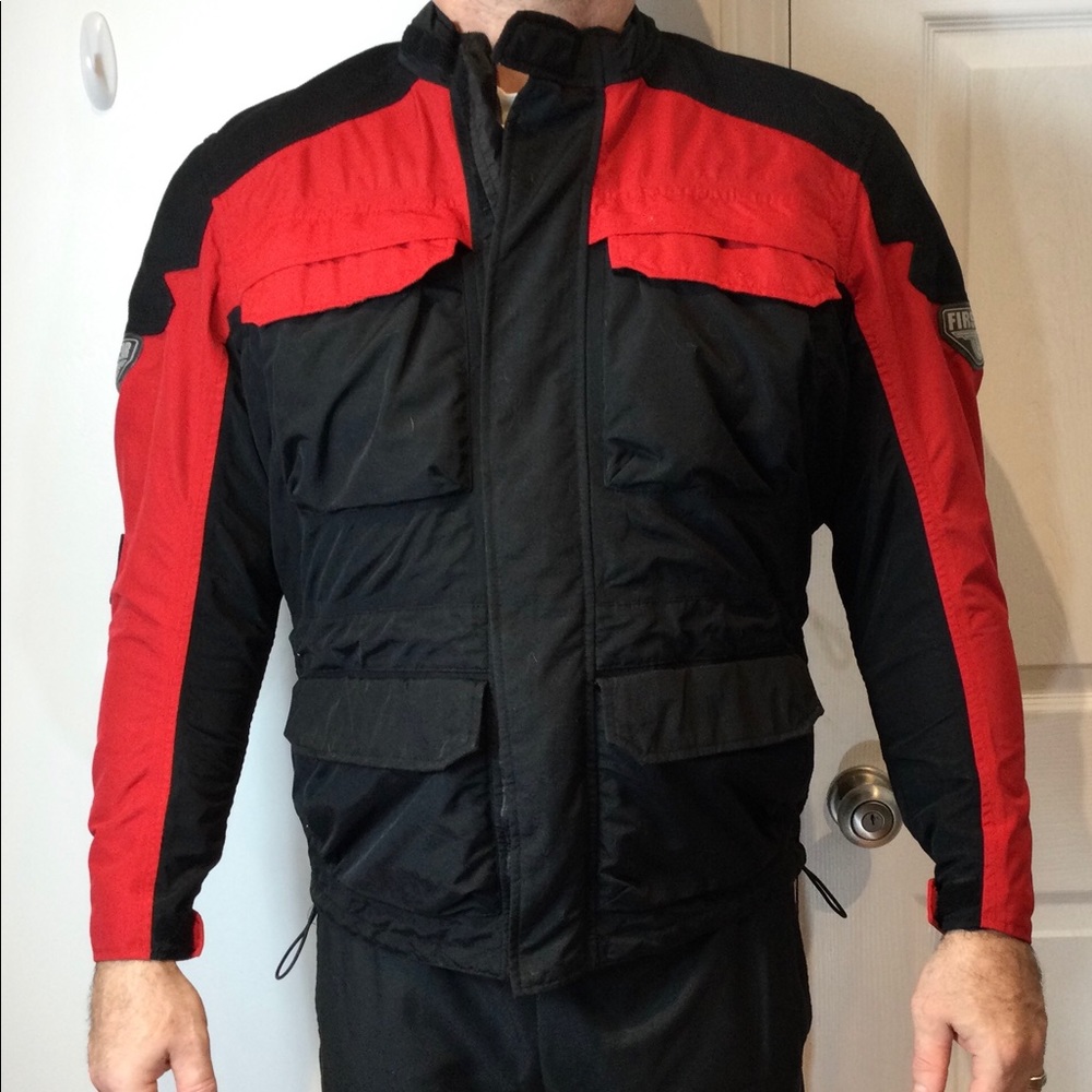 Firstgear Hypertex Mens Padded Motorcycle Jacket Euc … - Gem
